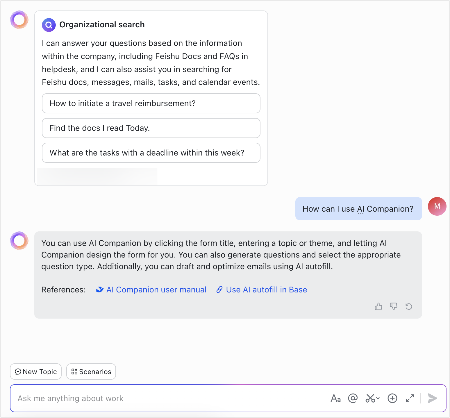 Introduction to AI Companion scenarios