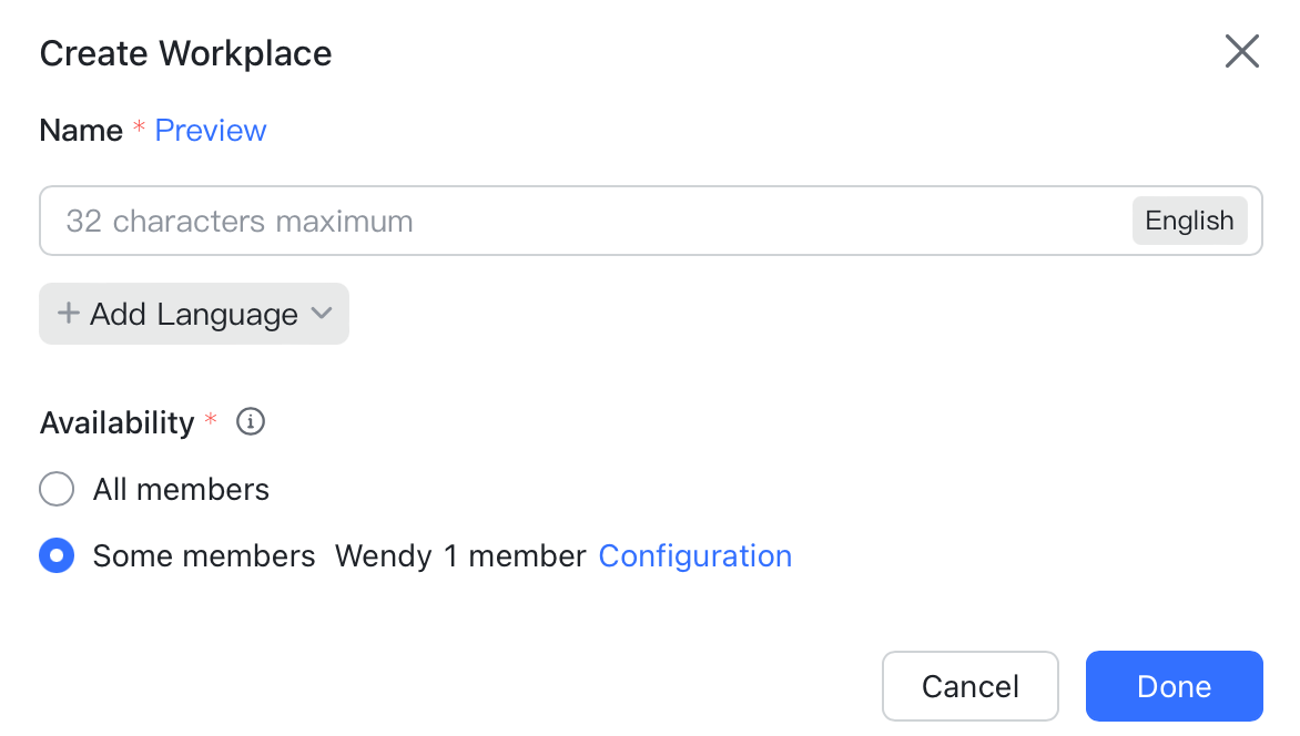 Create a Custom Workplace