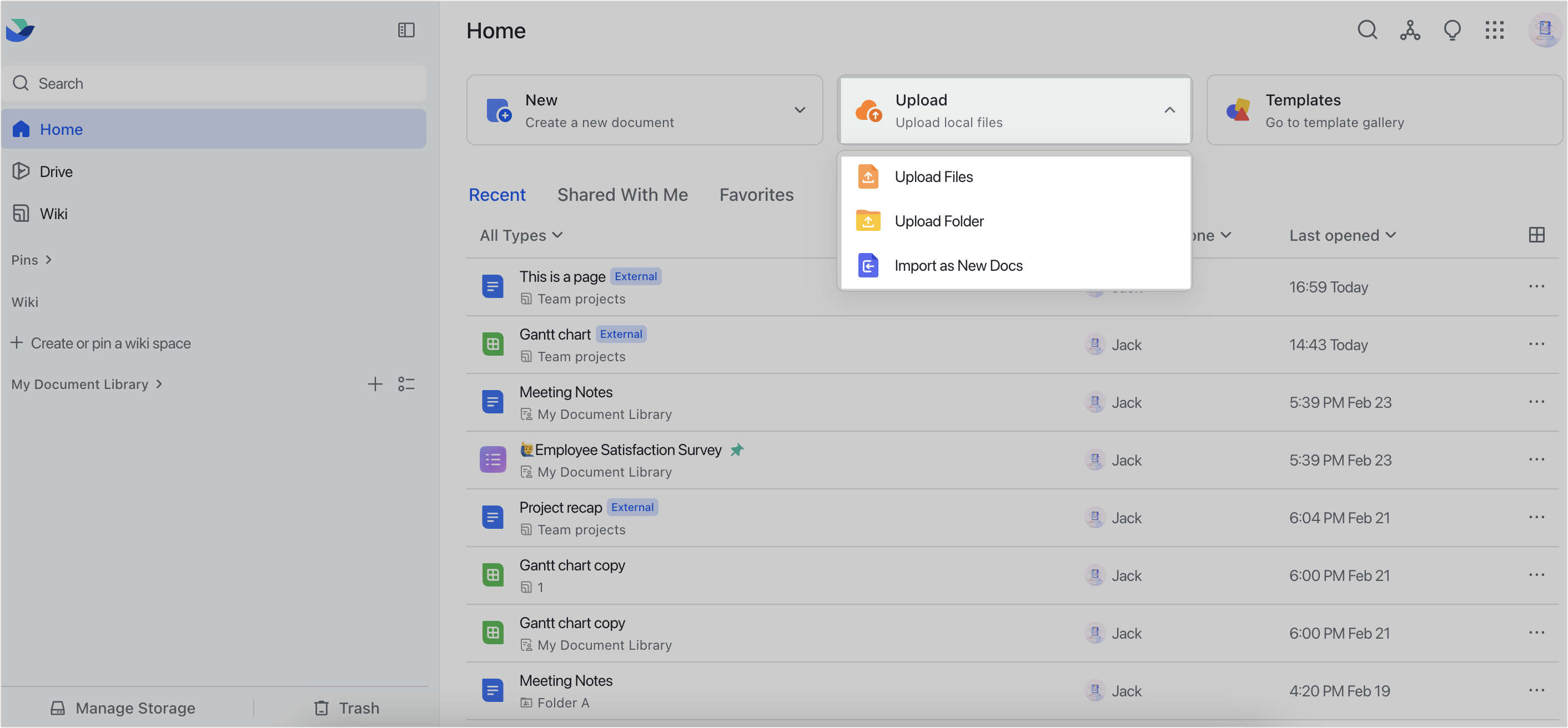 Get started with the new Feishu Docs homepage