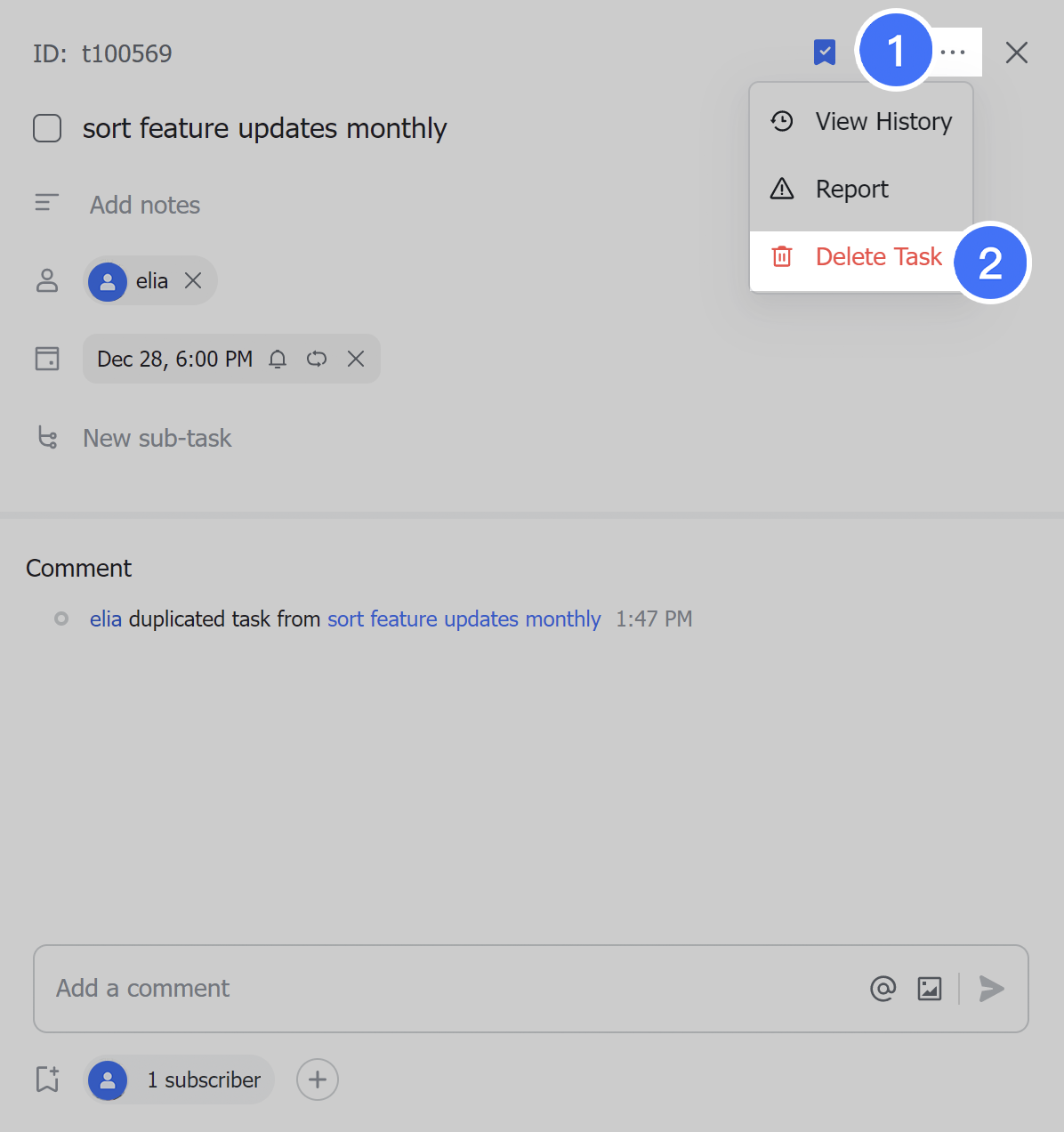 Create and manage repeating tasks